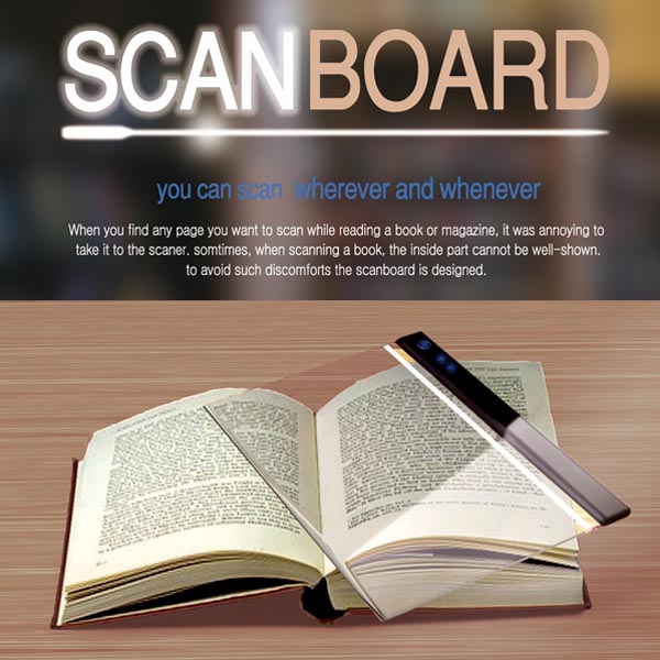 Scan Board A Concept Scanner For Books Gadgetsin Scan Board A Concept Scanner For Books Gadgetsin